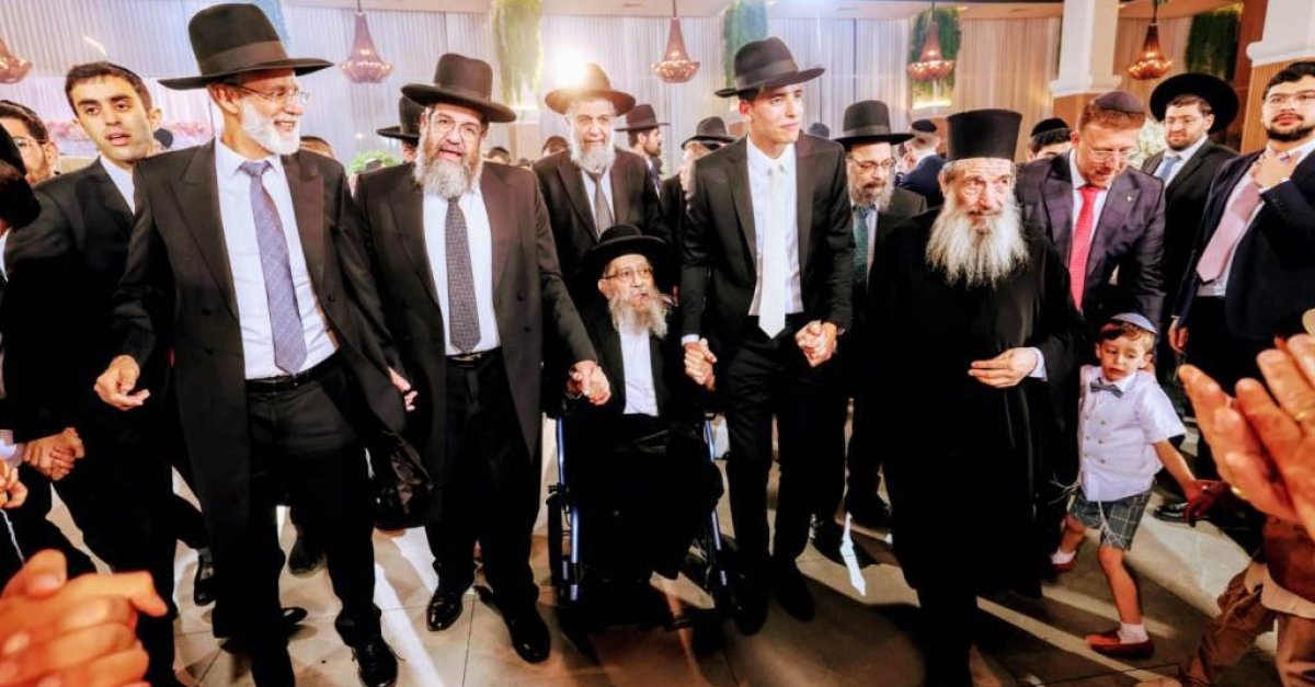 גדולי ישראל השתתפו בחתונת נכדת הגרש בן שמעון בחדרי חרדים